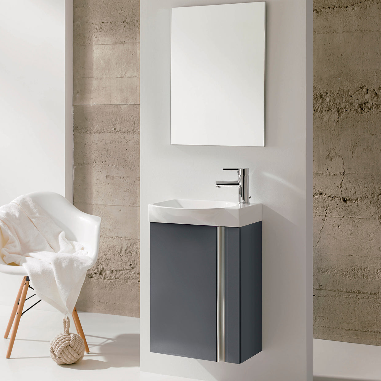 Conjunto Royomex Elegance Pack 45 Lavabo Petit Gris – Llano de la Torre
